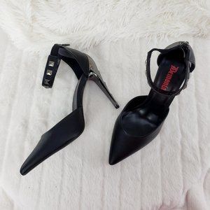 Demonia | Shoes | Chrome Lightning Bolt High Heels Pointy Toe Pumps ...